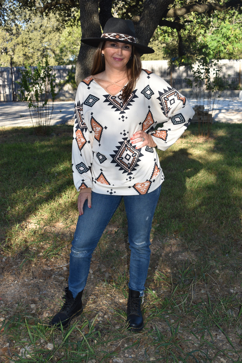 Aztec Blouse – Estilo Jazzy